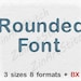 Rounded Block Machine Embroidery Font Monogram Alphabet 3 Sizes 8 ...