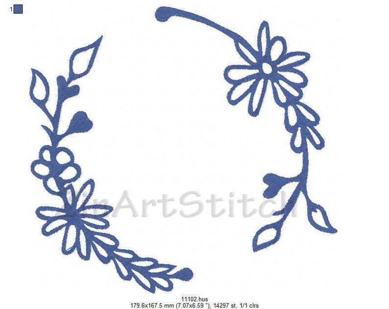 Monogram Border Embroidery Design Frame Border Embroidery Design Border ...