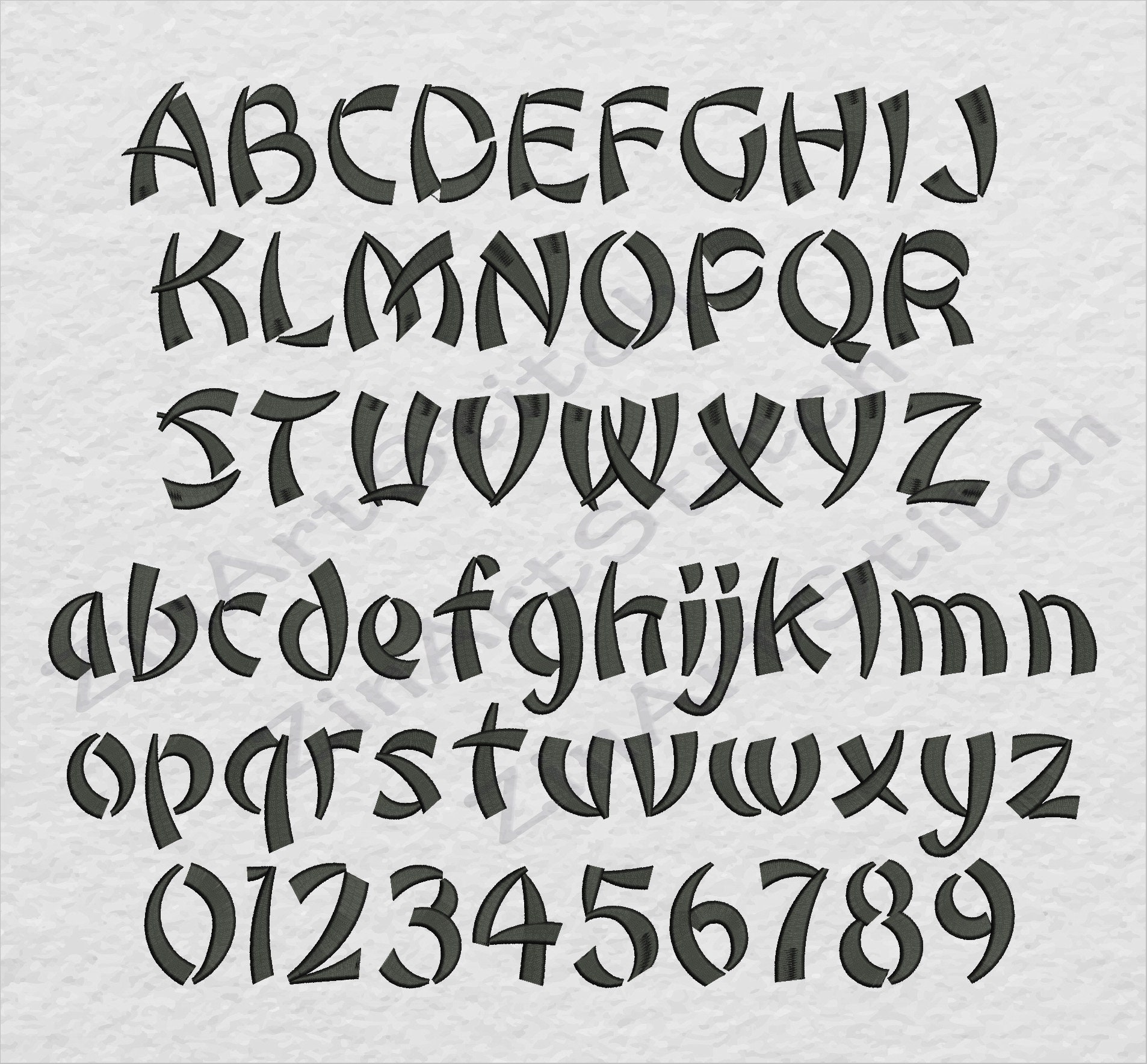 Orient Express Embroidery Font, Machine Embroidery Design, Instant ...