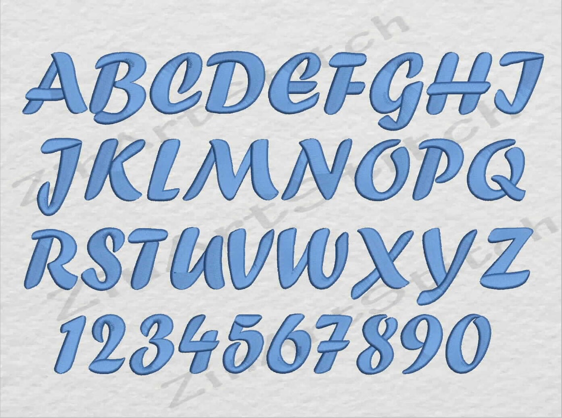 Forte Embroidery Font, Machine Embroidery Design, Punctuations and ...