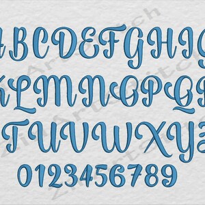 Lightning Script Embroidery Font Machine Embroidery Design Punctuations ...