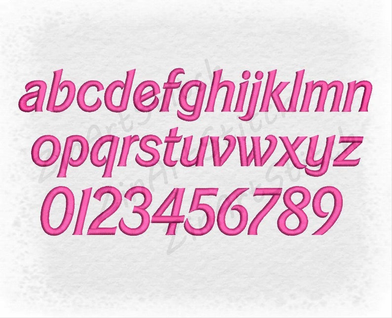 Embroidery Font, Machine Embroidery Design, Instant Download, 6 Sizes ...