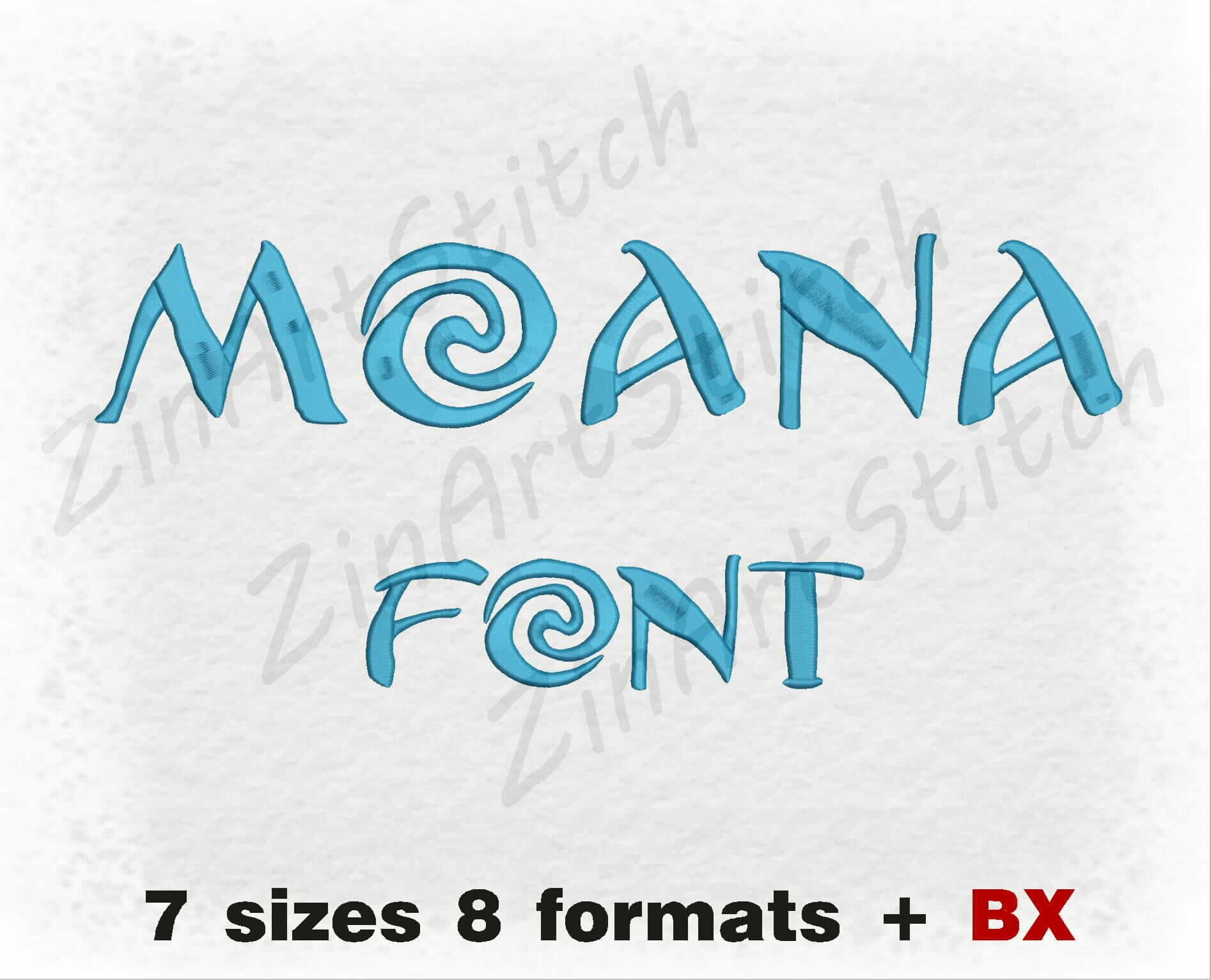 Embroidery Font Design Monogram Alphabet 7 Sizes 8 Formats BX - Etsy