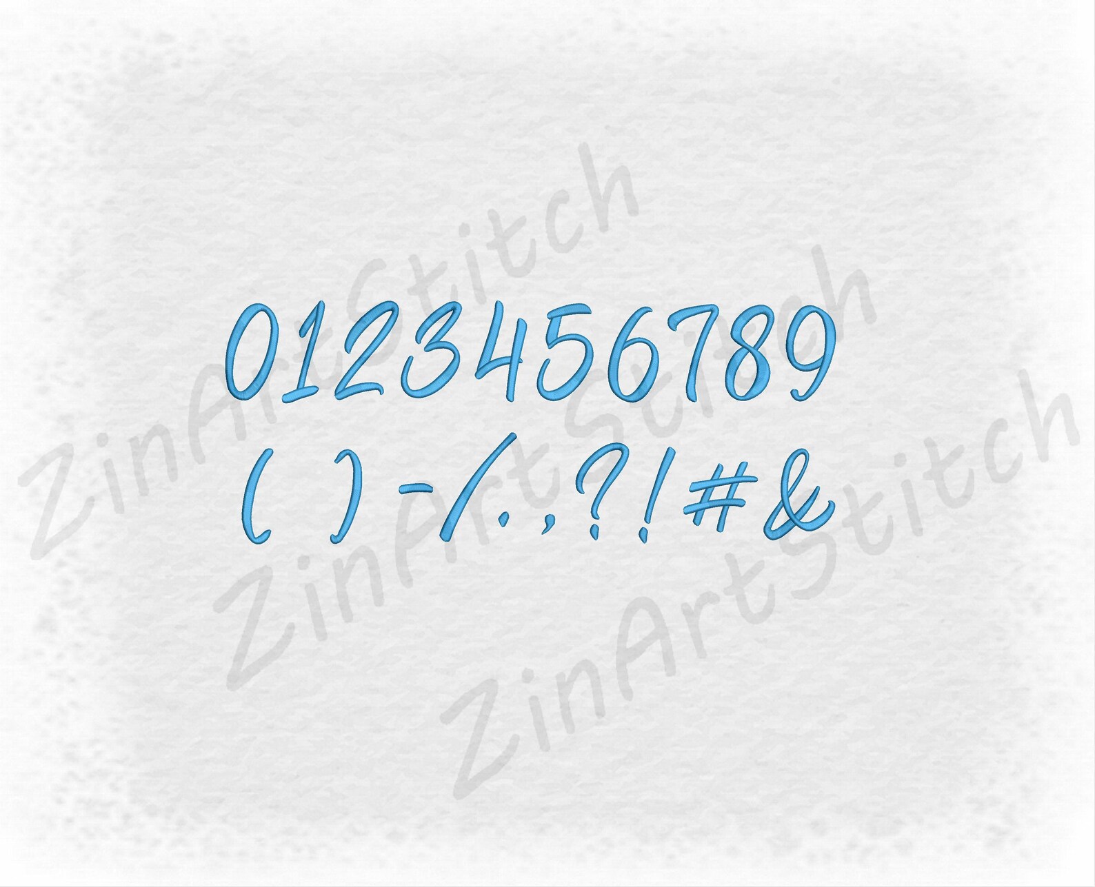 Stefania Embroidery Font - Machine Embroidery Design - Punctuations and ...