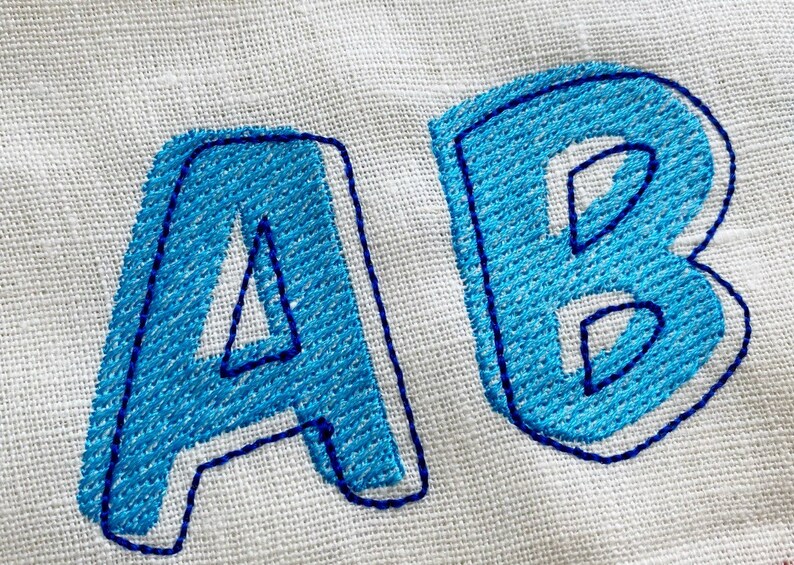 Megan Embroidery Two Colors Font Machine Embroidery Design - Etsy