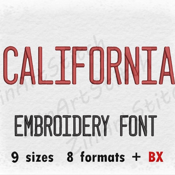 Fonts for Embroidery - Etsy