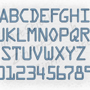 Microscan Embroidery Font - Machine Embroidery Design - Punctuations ...