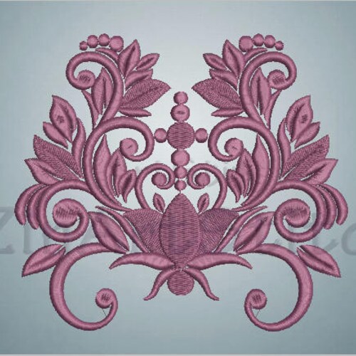 Ornamental Elegant Decor Machine Embroidery Design Instant - Etsy