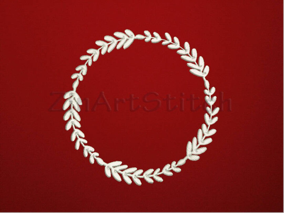 Floral Frame Embroidery Design, Monogram Border (8 Formats) - Etsy
