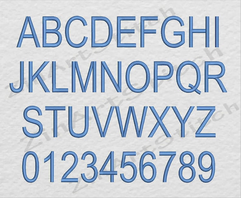 Arial Narrow Embroidery Font, Machine Embroidery Design, Punctuations ...