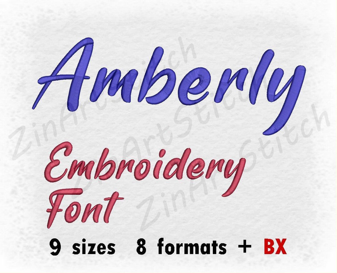 Amberly Embroidery Font Machine Embroidery Design Punctuations and ...