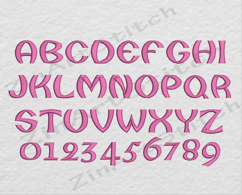 Columbo Embroidery Font Machine Embroidery Design Instant - Etsy