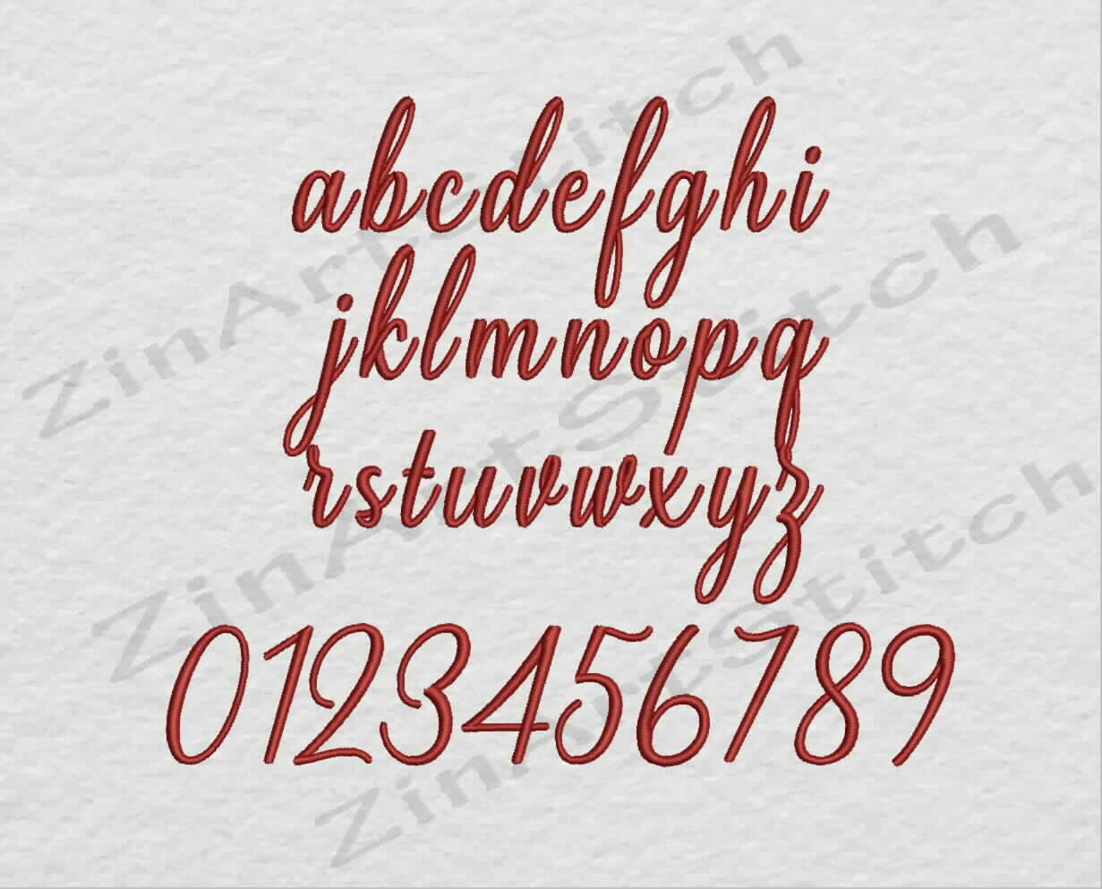 Nightingale Script Embroidery Font - Machine Embroidery Design ...