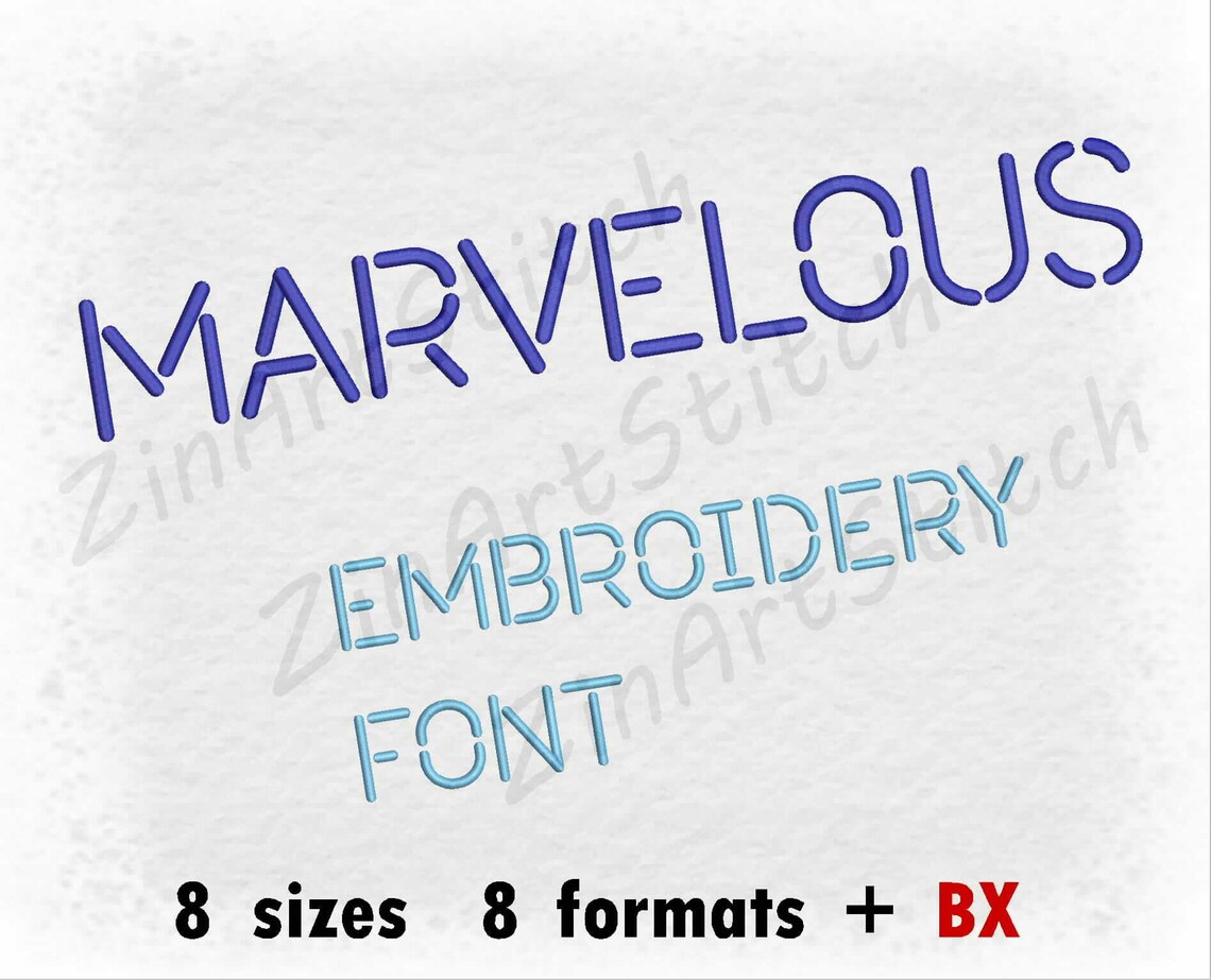 Marvelous Embroidery Font - Machine Embroidery Design - Punctuations ...
