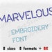 Marvelous Embroidery Font - Machine Embroidery Design - Punctuations ...