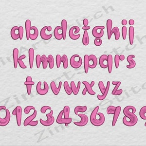 Croissant Embroidery Font - Machine Embroidery Design - Numbers ...