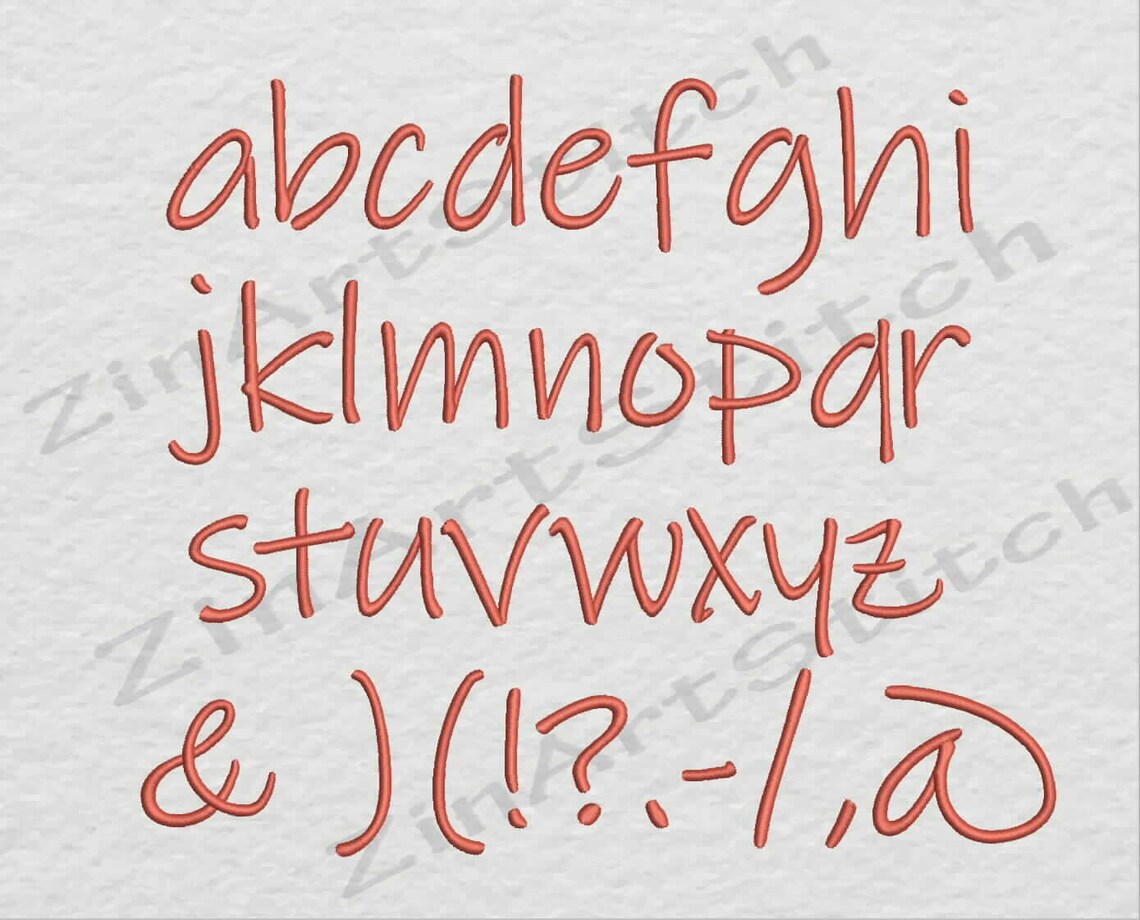 Ink Free Embroidery Font Machine Embroidery Design Instant - Etsy