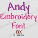 Andy Embroidery Font Machine Embroidery Design Instant Download ...