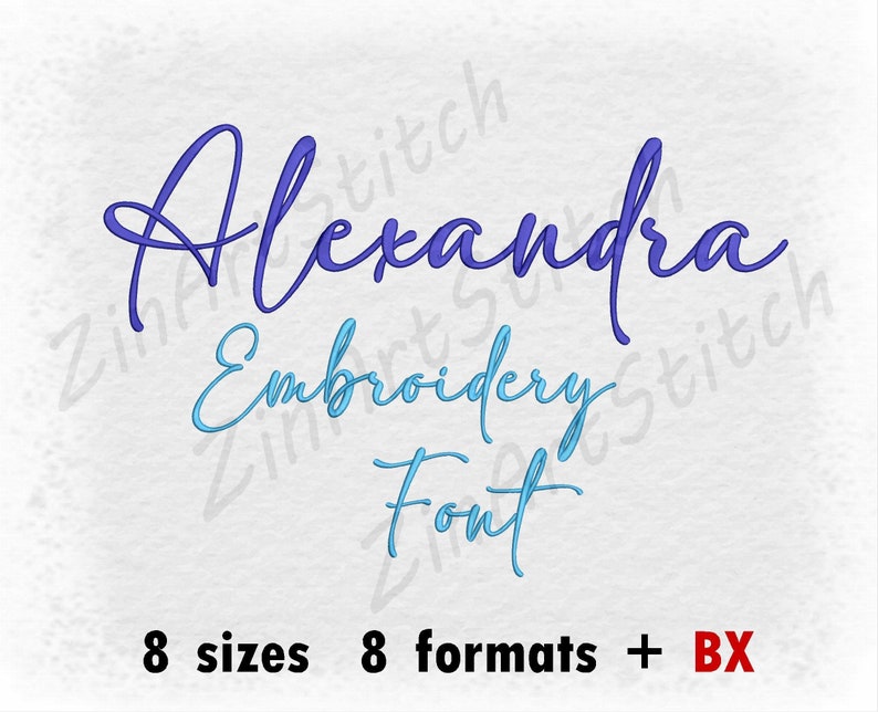 Alexandra Embroidery Font, Machine Embroidery Design, Punctuations and ...
