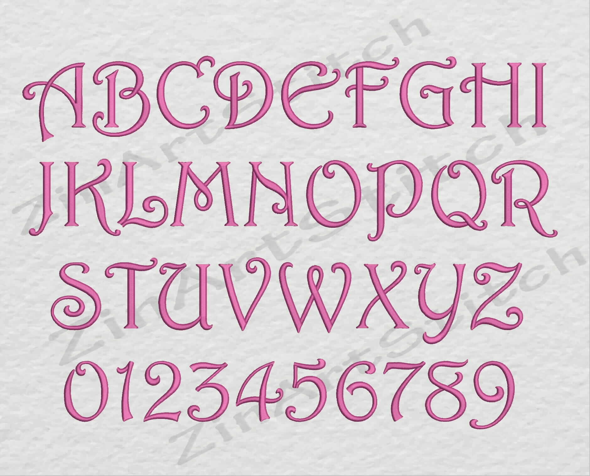 Harrington Embroidery Font, Machine Embroidery Design, Punctuations and ...