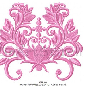 Ornamental Elegant Decor Machine Embroidery Design Instant Download 8 ...