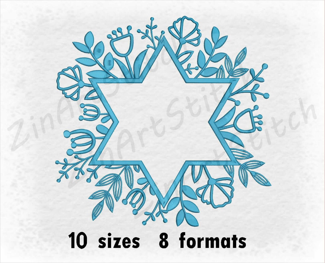 Flower Frame Monogram Border Embroidery Design Embroidery Design Border ...