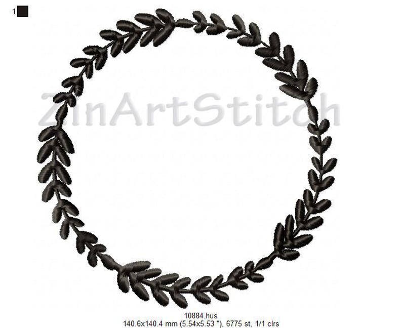 Frame Border Embroidery Design Monogram Border Embroidery - Etsy