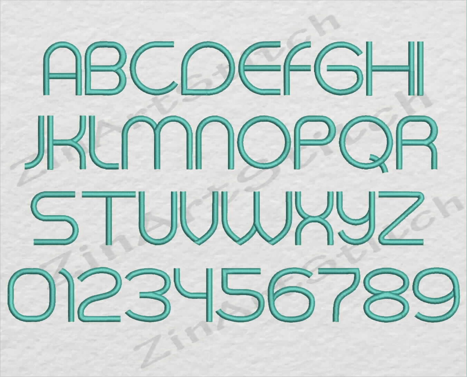 Diamonds Embroidery Font - Machine Embroidery Design - Numbers ...