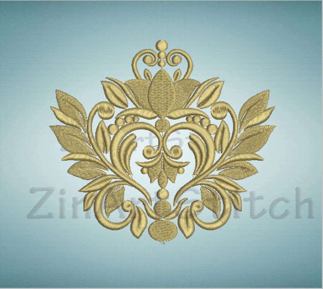 Ornamental Elegant Decor Machine Embroidery Design Instant Download 8 ...