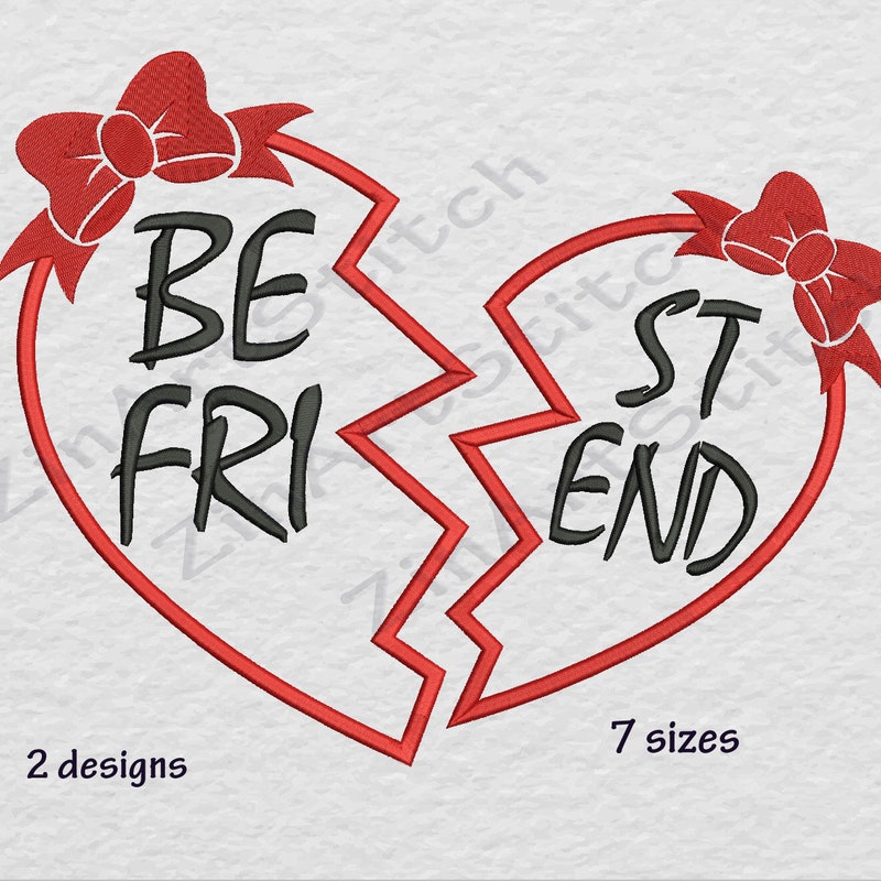 Best Friend Heart - Etsy
