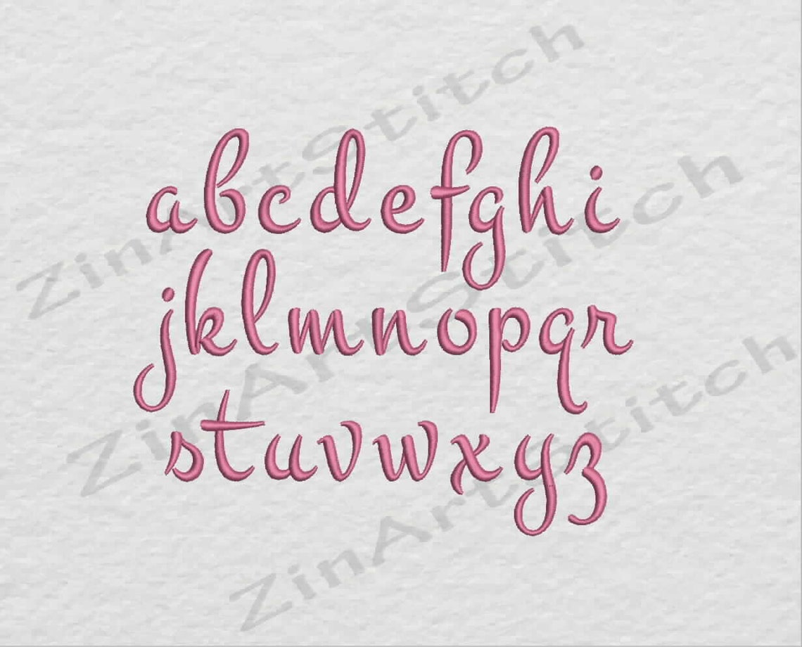 Pink Flamingo Embroidery Font, Machine Embroidery Design, Instant ...