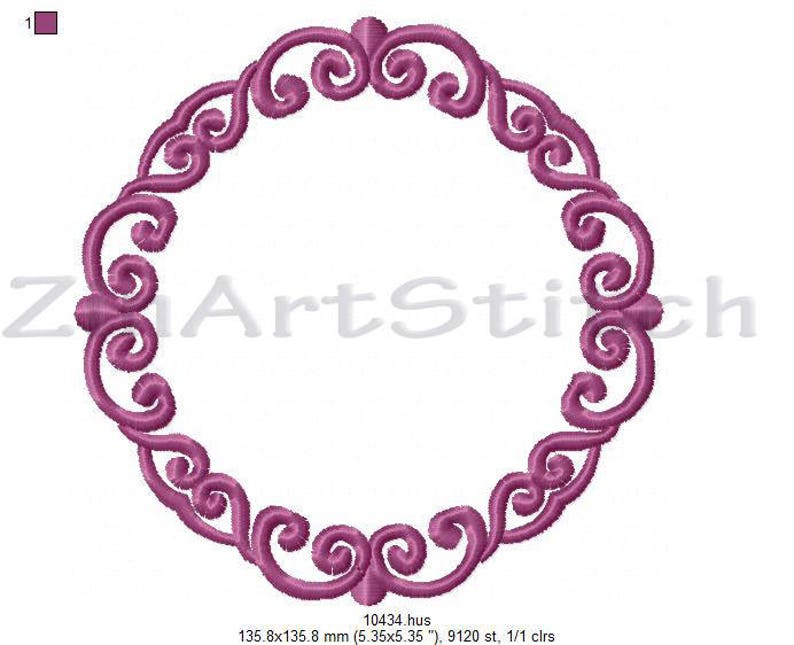 Victorian Frame Embroidery Design, Royal Border (5 Sizes, 8 Formats) - Etsy