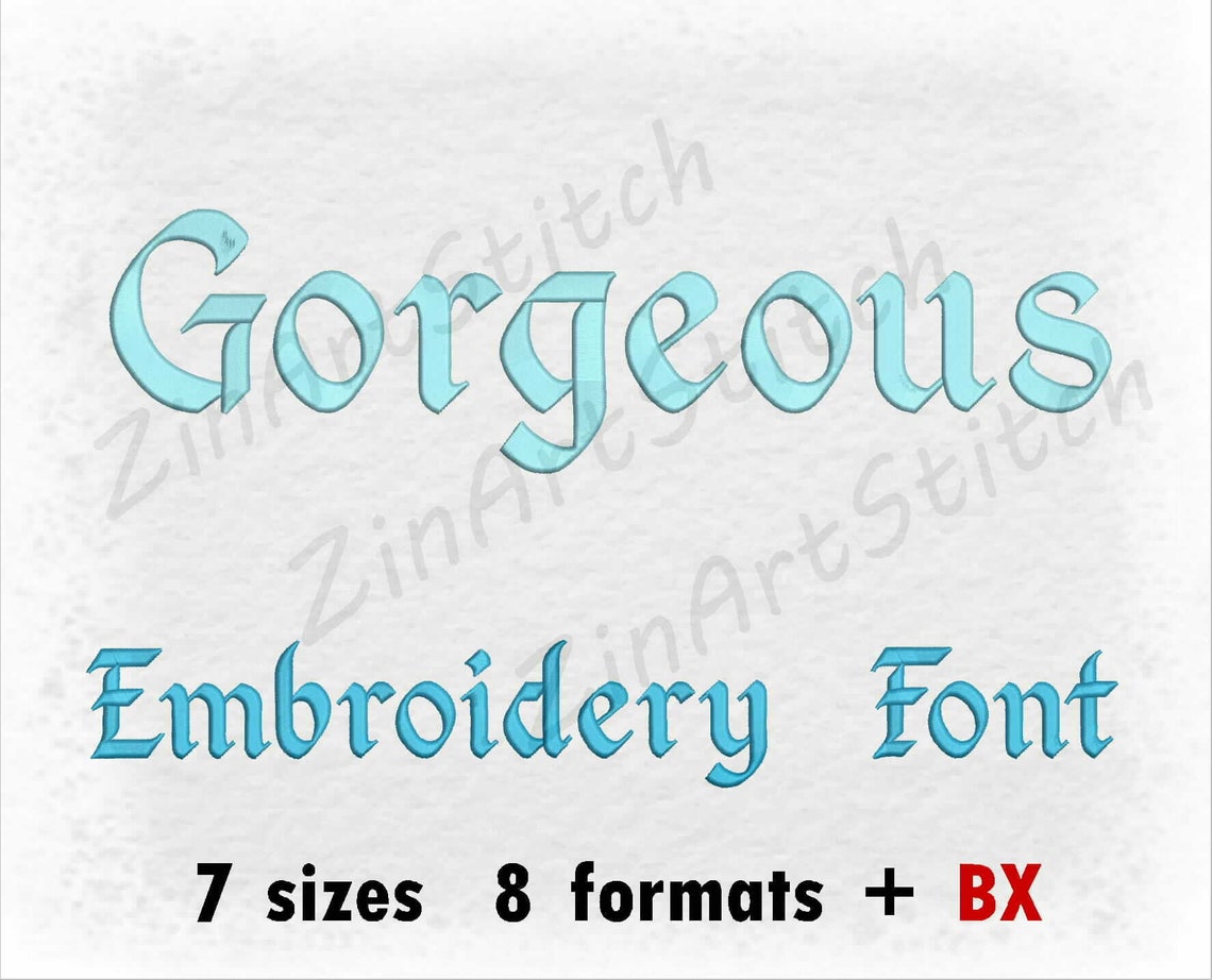 Gorgeous Embroidery Font, Machine Embroidery Design, Numbers, Instant ...