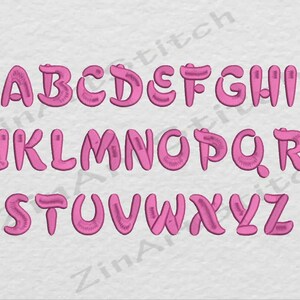 Croissant Embroidery Font - Machine Embroidery Design - Numbers ...
