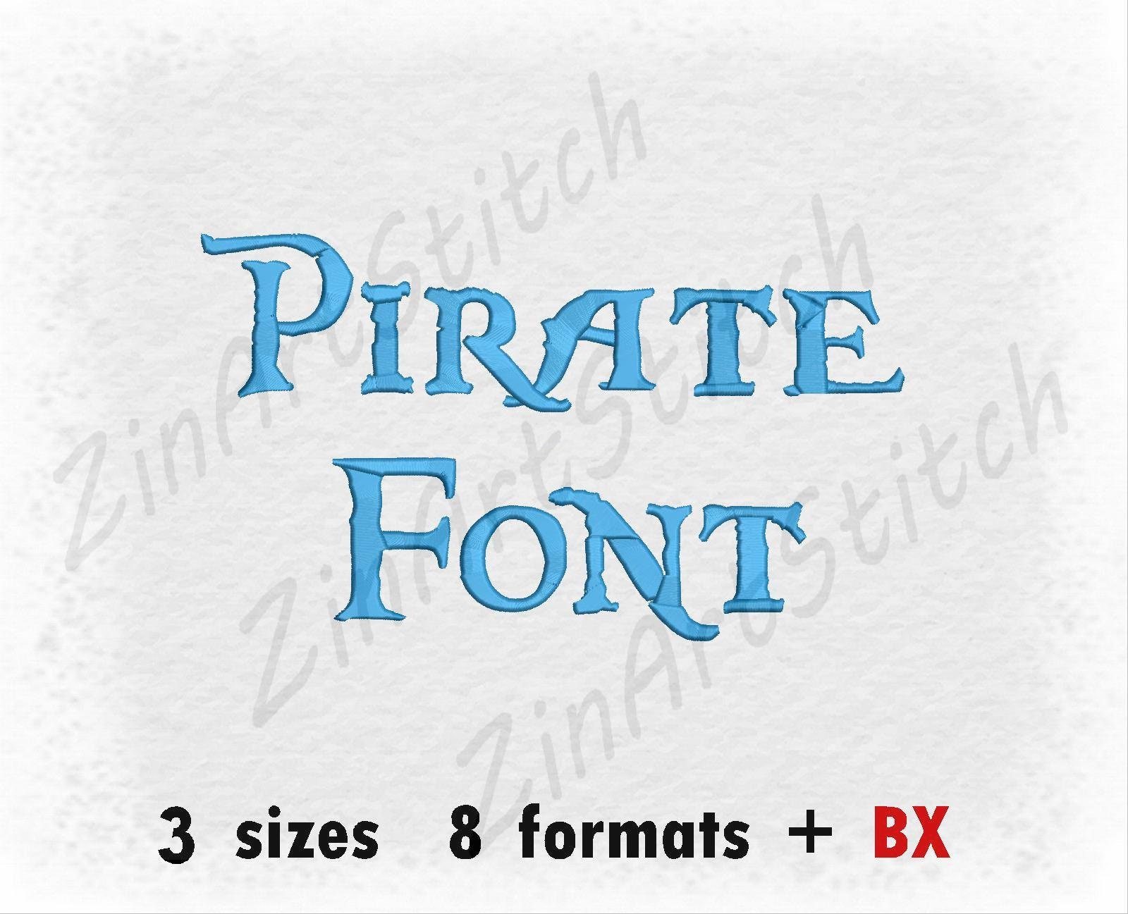 Pirate Font Alphabet