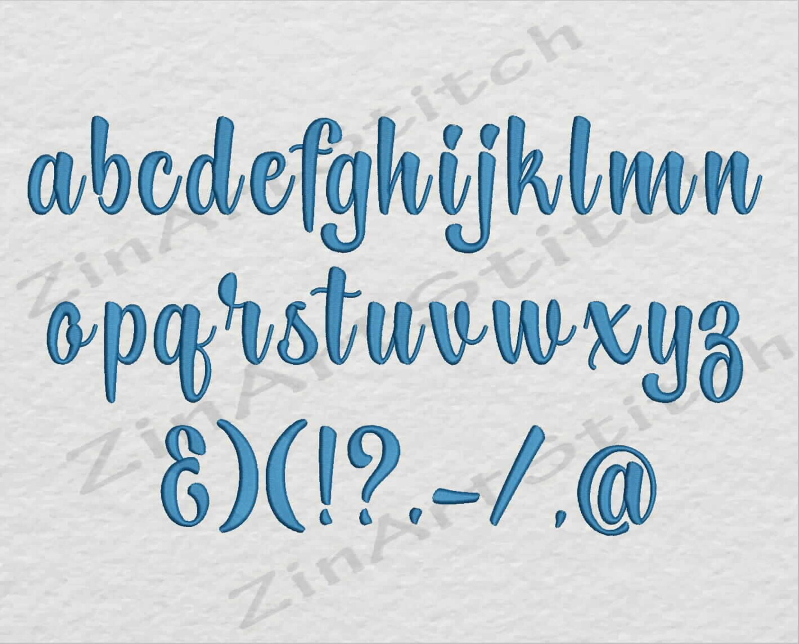 Lightning Script Embroidery Font Machine Embroidery Design Punctuations ...