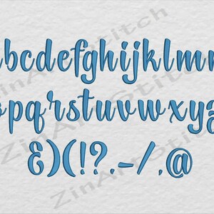 Lightning Script Embroidery Font Machine Embroidery Design Punctuations ...