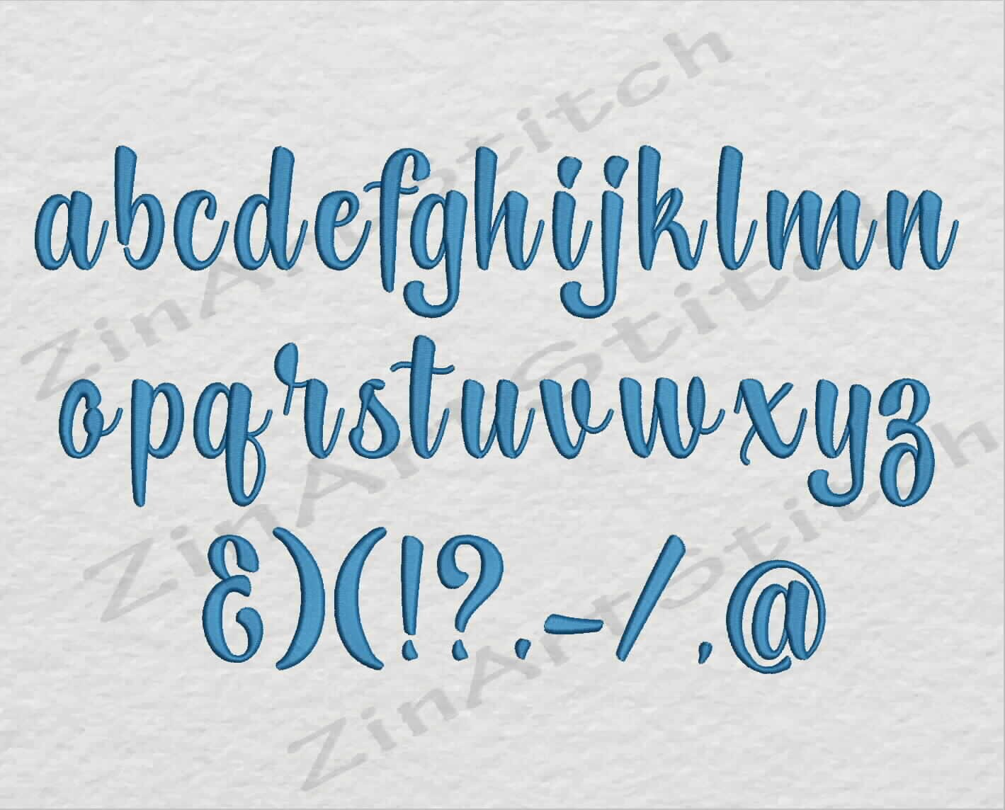 Lightning Script Embroidery Font Machine Embroidery Design - Etsy