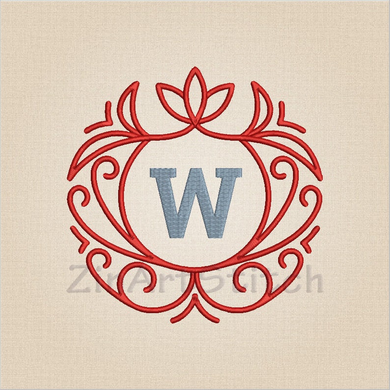 Frame Border Embroidery Design Monogram Frame Machine | Etsy