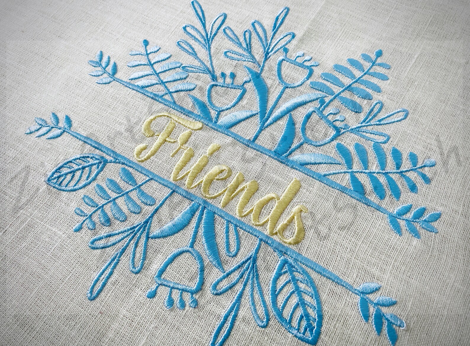 Flower Split Frame Embroidery Design, Floral Border (digital Download ...