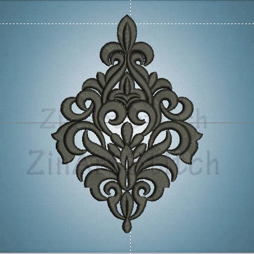 Ornamental Elegant Decor Machine Embroidery Design Instant - Etsy