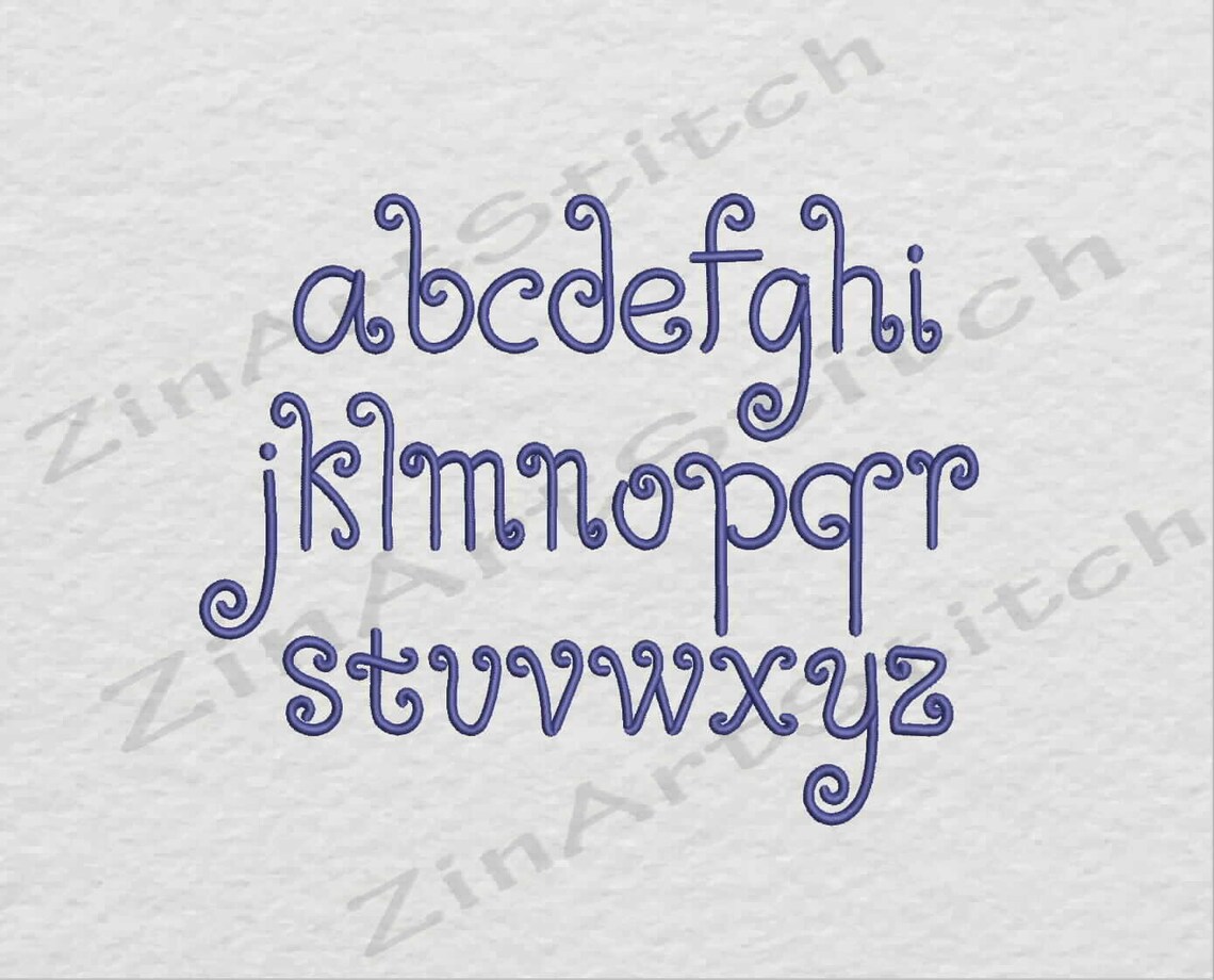 Zarinah Embroidery Font Machine Embroidery Design Instant | Etsy