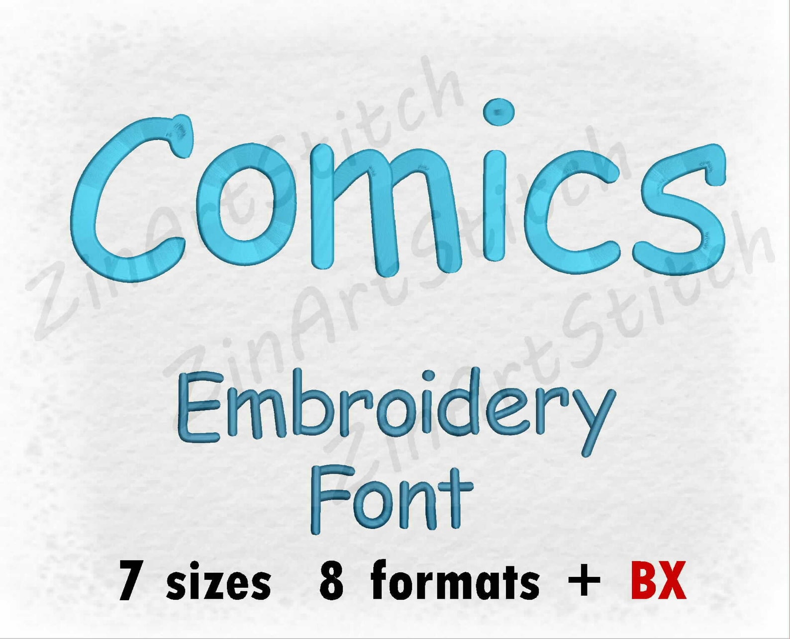 Comics Embroidery Font Machine Embroidery Design Instant | Etsy
