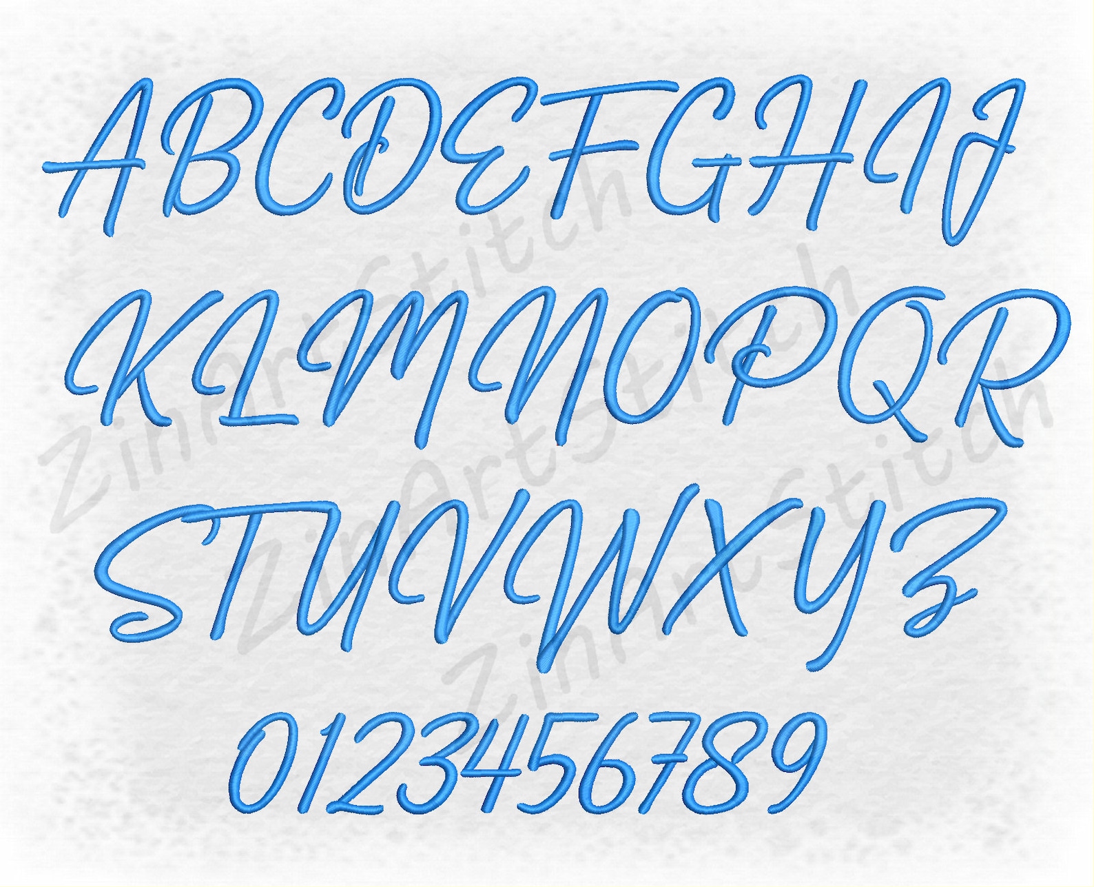 Martha Embroidery Font - Machine Embroidery Design - Punctuations and ...