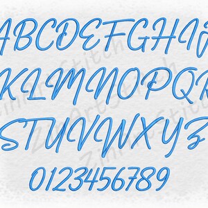 Martha Embroidery Font - Machine Embroidery Design - Punctuations and ...