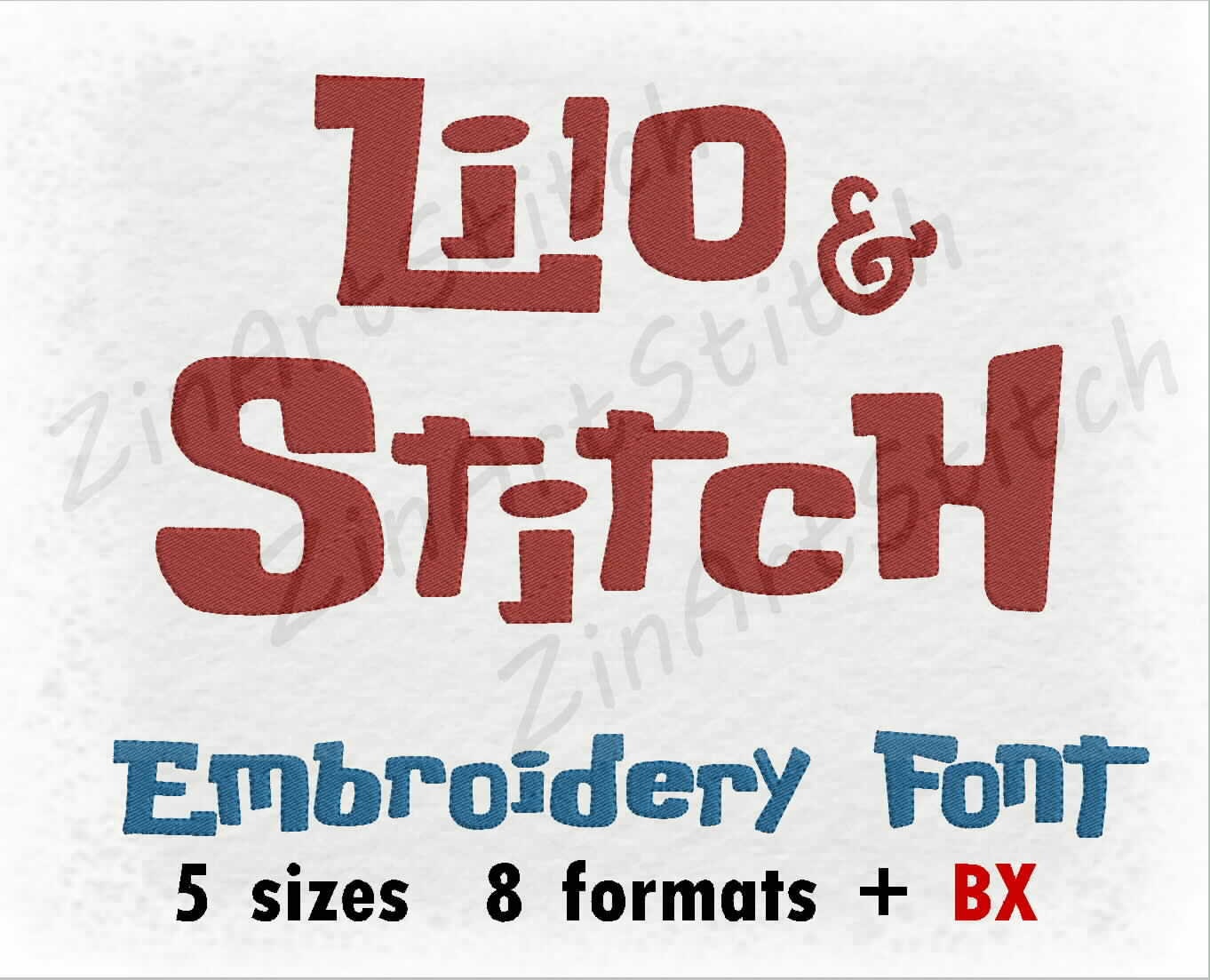 Lilo and Stitch Font Embroidery Design Monogram Alphabet - Etsy Finland