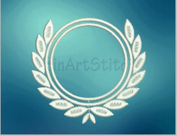 Monogram Border Embroidery Design Frame Border Embroidery | Etsy