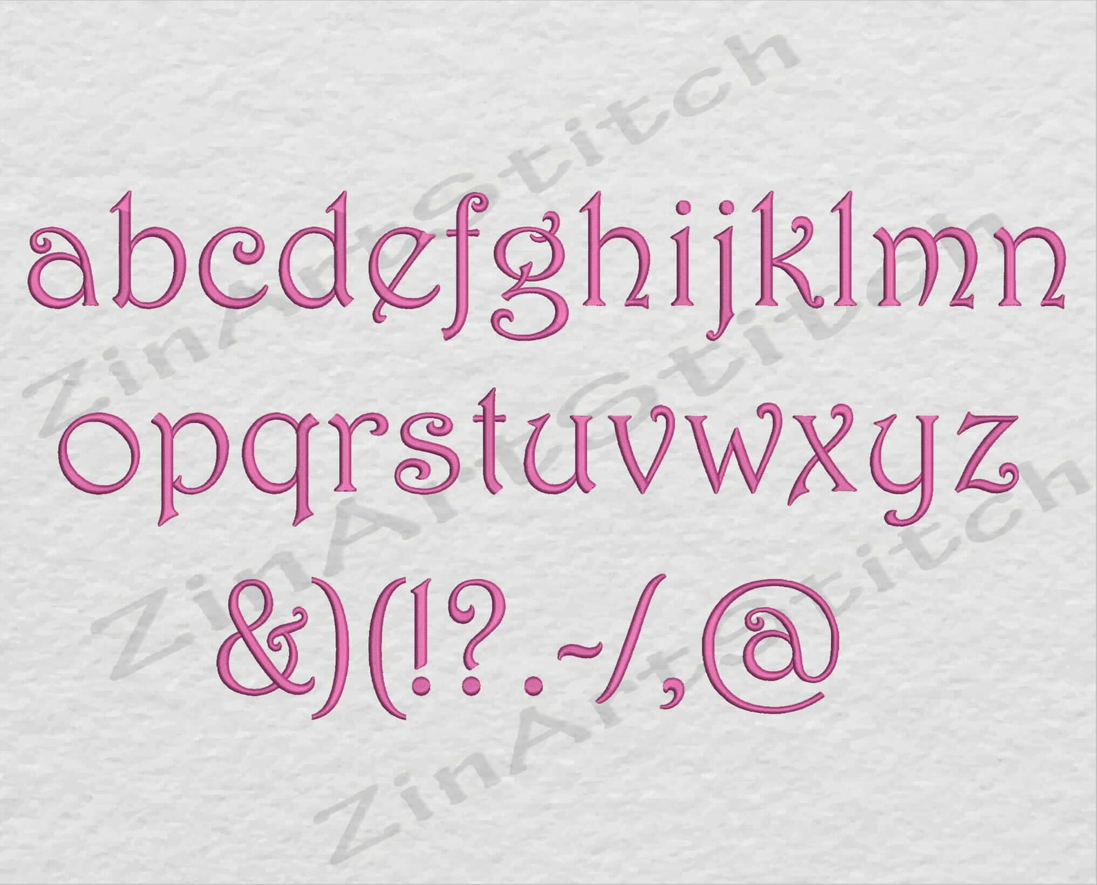 Harrington Embroidery Font, Machine Embroidery Design, Punctuations and ...