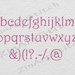 Harrington Embroidery Font, Machine Embroidery Design, Punctuations and ...