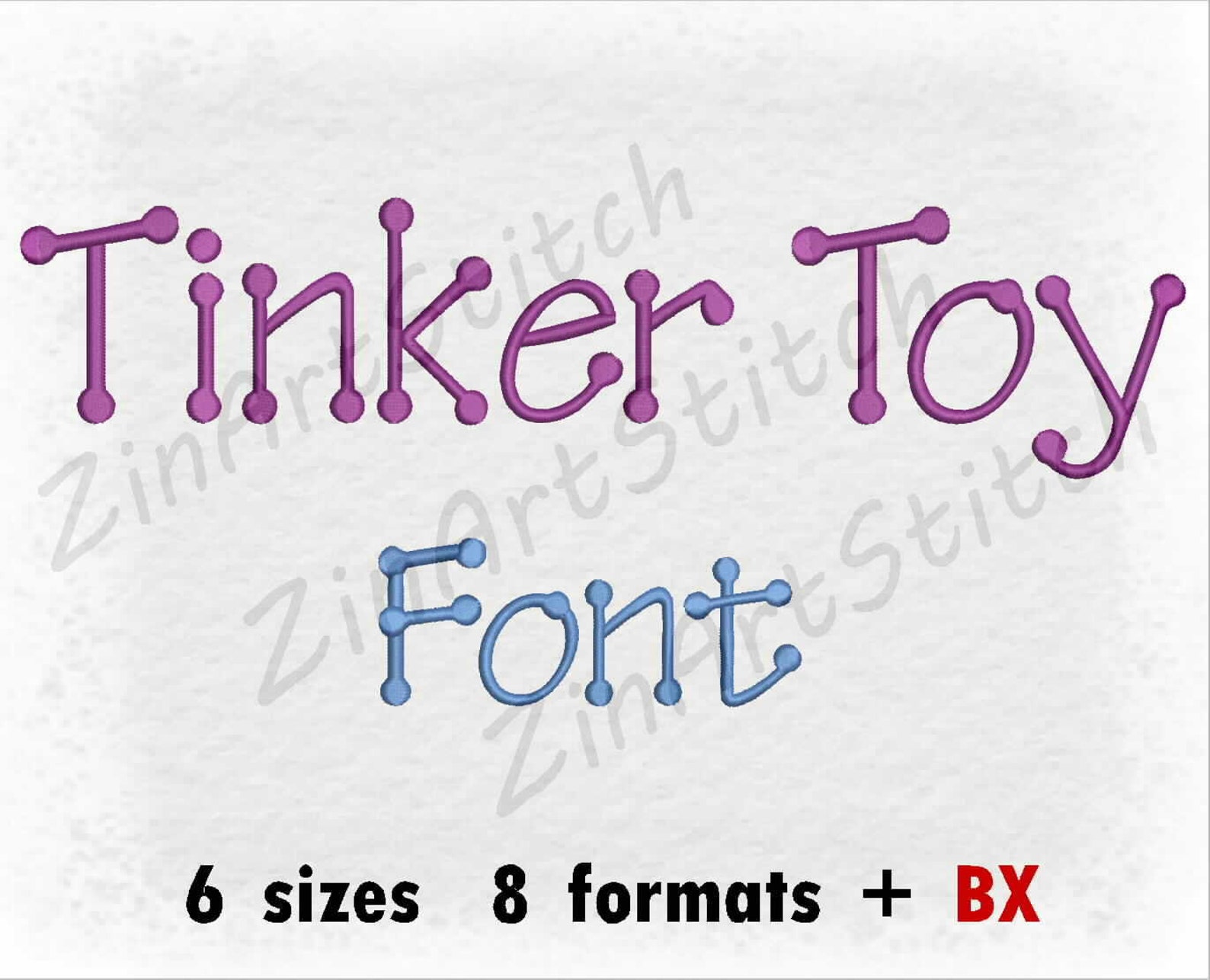 Tinker Toy Embroidery Font Machine Embroidery Design Punctuations and ...